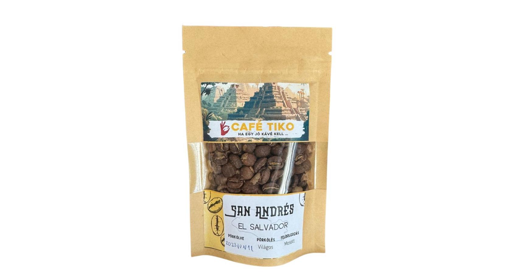 Café Tiko San Andrés - El Salvador 32g kóstoló - Café Tiko - Snack-Box ...