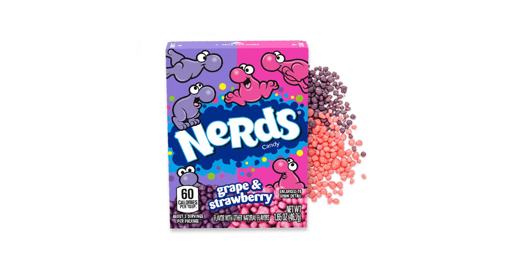 NERDS Grape & Strawberry 46g - NERDS - Snack-Box Webáruház