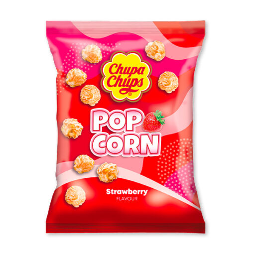 Chupa Chups Popcorn Strawberry 110g